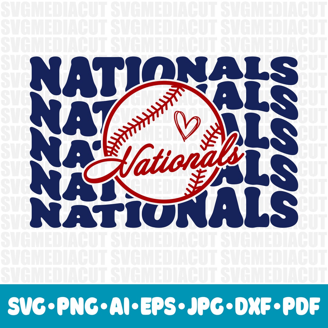 Nationals Baseball SVG Cricut Cut File. Love Baseball Team PNG Clipart ...