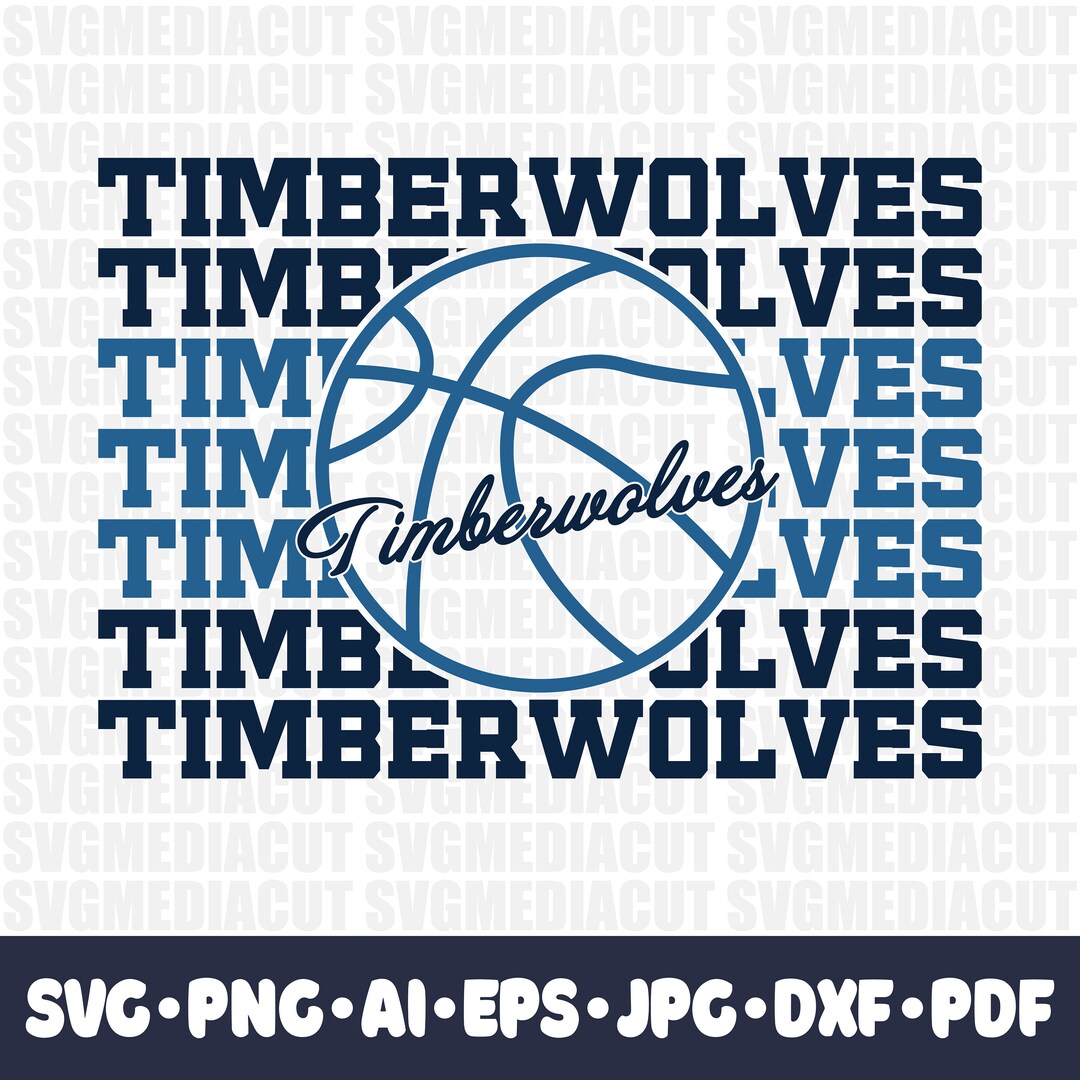 Timberwolves SVG Cricut Cut File. Basketball Team PNG Clipart. Cheer ...