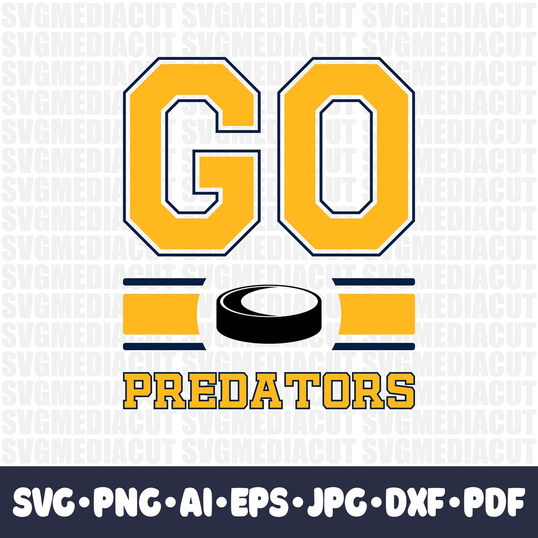 Predators Hockey SVG Cricut Cut File. Hockey on Ice Team PNG Clipart ...
