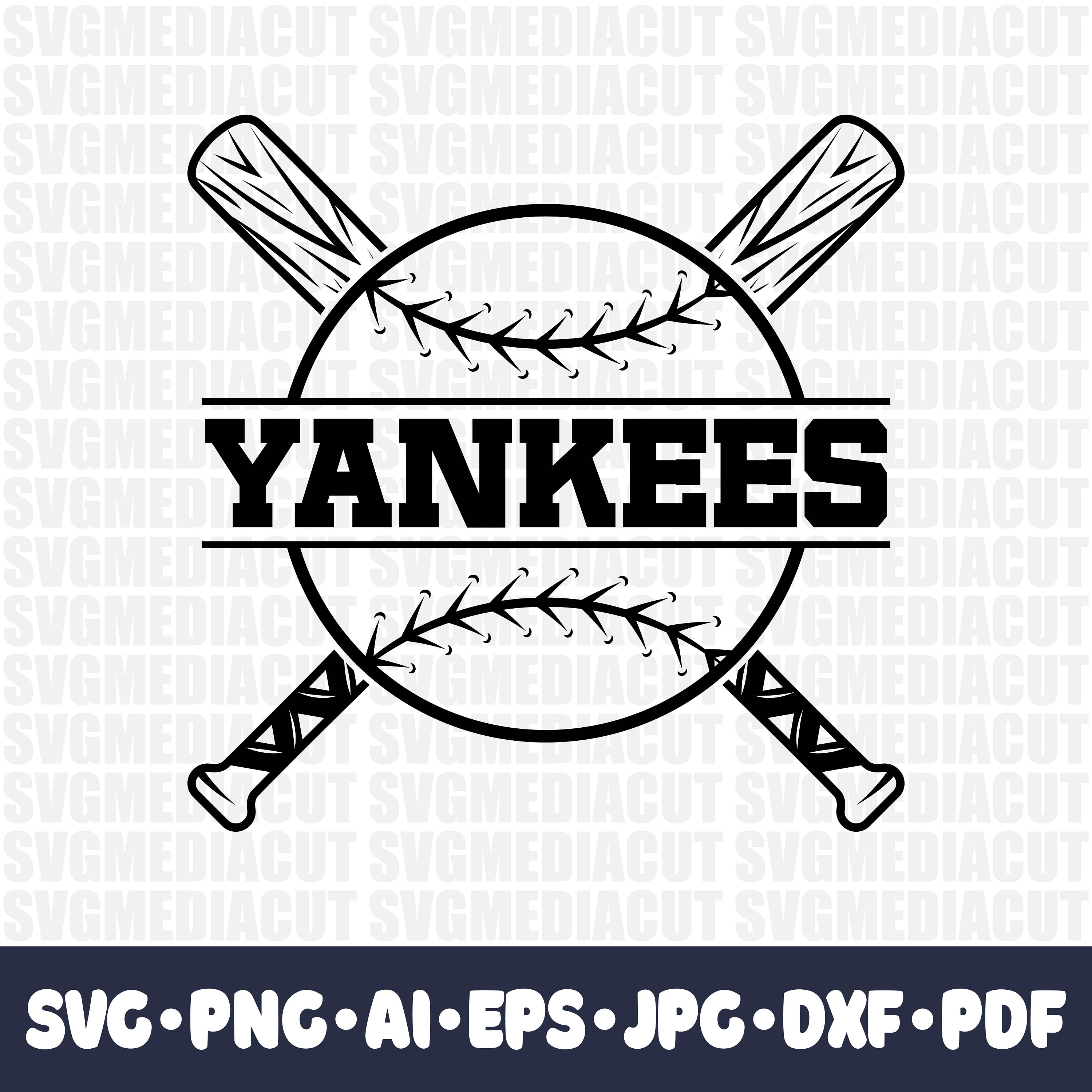 Yankees Baseball SVG Cricut Cut File Love Baseball Team PNG Clipart ...