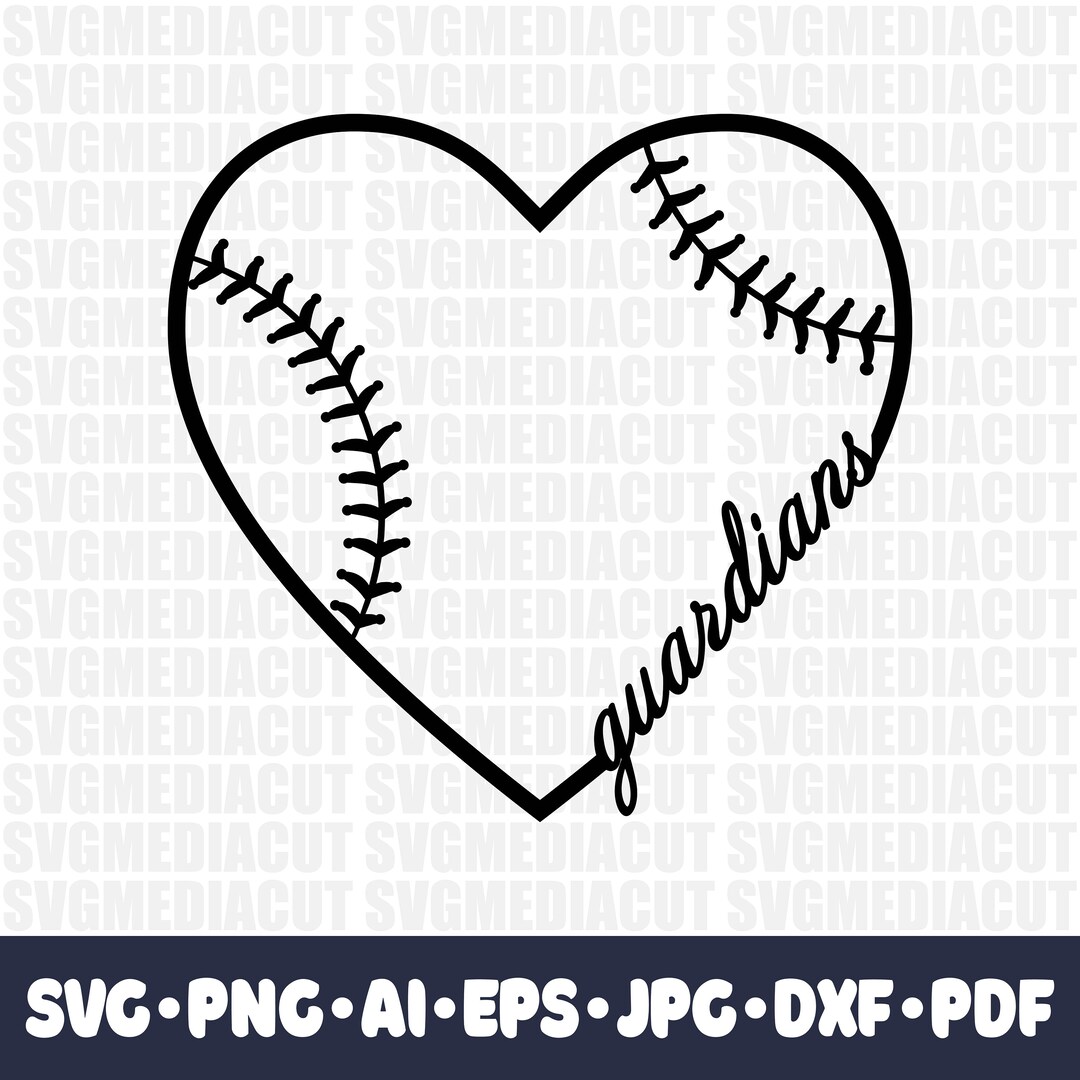 Guardians Baseball SVG Cricut Cut File. Love Baseball Team PNG Clipart ...