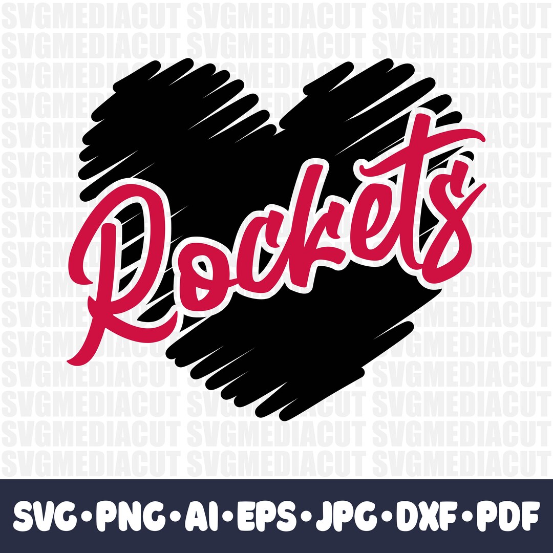 Rockets Basketball SVG Cricut Cut File. Love Team PNG Clipart. Vinyl ...