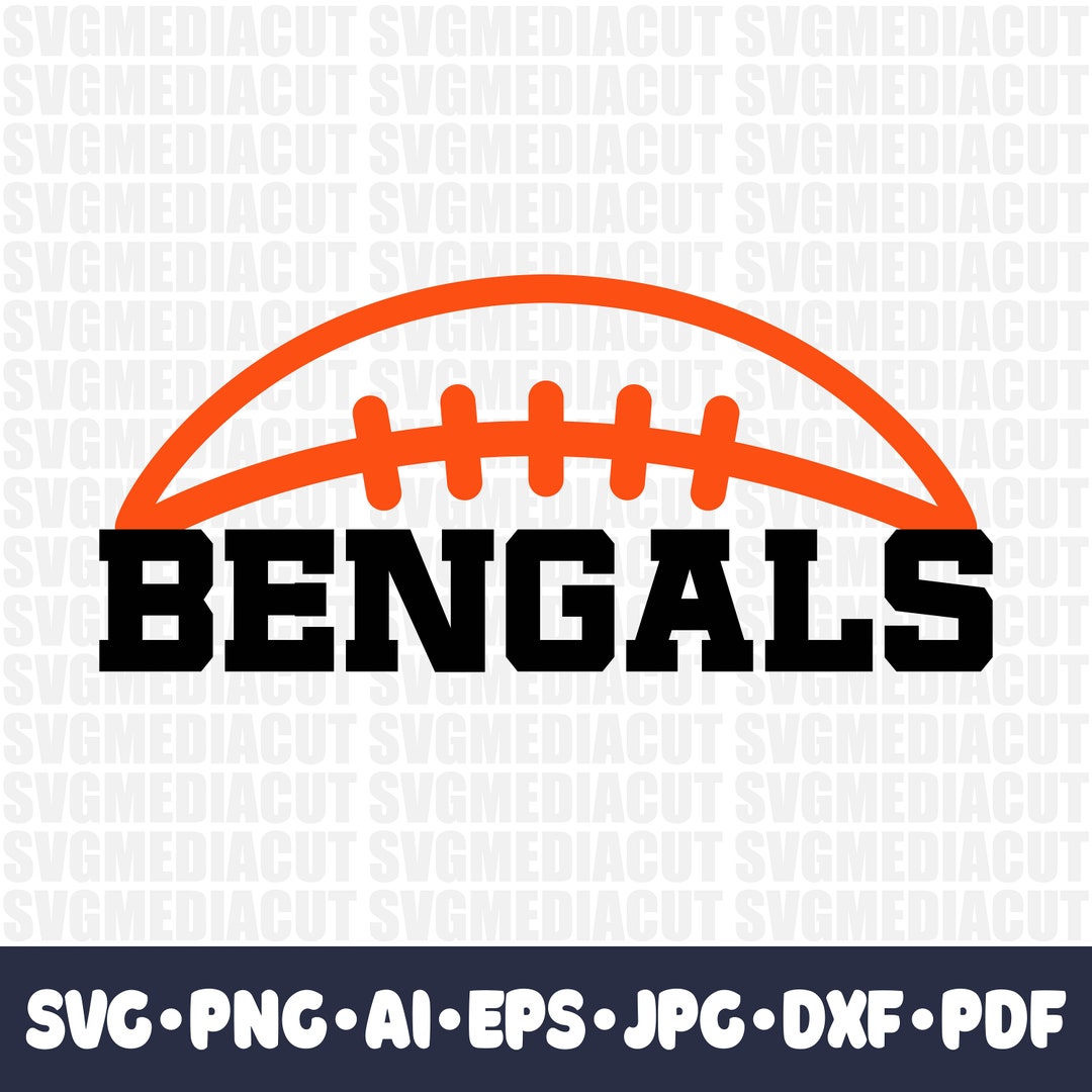 Bengals Football SVG Cricut Cut File. Love Team PNG Clipart. Rugby ...