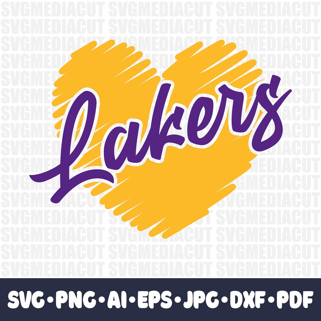 Lakers Basketball SVG Cricut Cut File. Love Team PNG Clipart. Vinyl ...