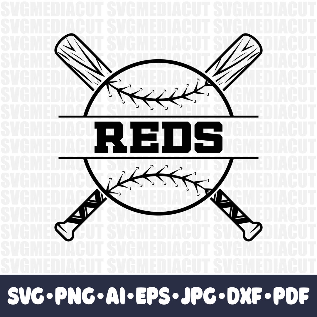 Reds Baseball SVG Cricut Cut File Love Baseball Team PNG Clipart Vinyl ...