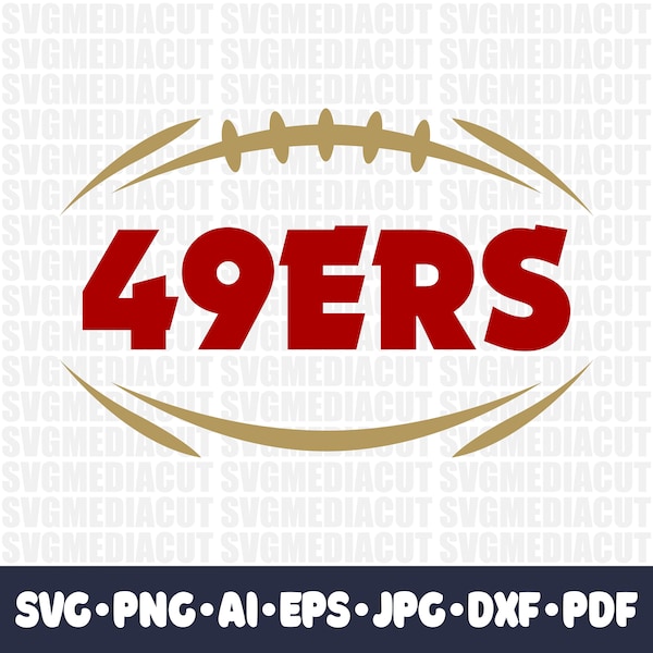 49ers Print and Cut - Etsy