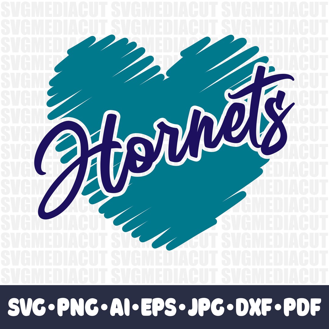 Hornets Basketball SVG Cricut Cut File. Love Team PNG Clipart. Vinyl ...