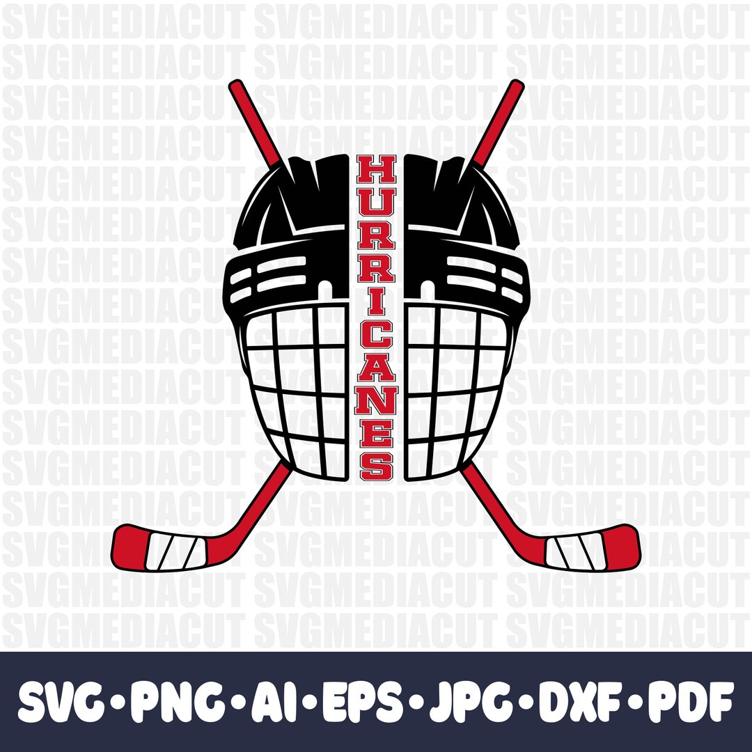 Hurricanes Hockey SVG Cricut Cut File. Love Hockey on Ice Team PNG ...