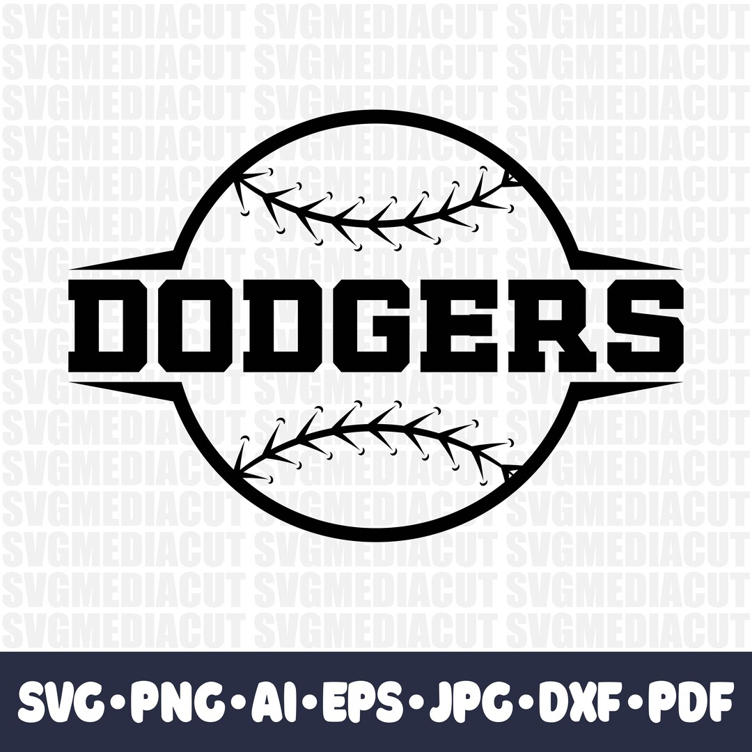 Dodgers Baseball SVG Cricut Cut File Love Baseball Team PNG Clipart ...
