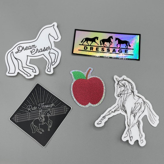 Dressage Sticker Pack Dressage Horse Stickers Dressage - Etsy