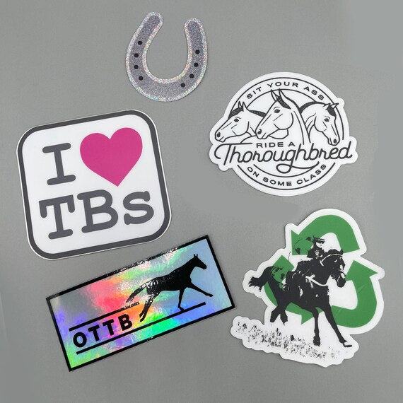 OTTB Sticker Pack Thoroughbred Stickers OTTB Logo OTTB - Etsy