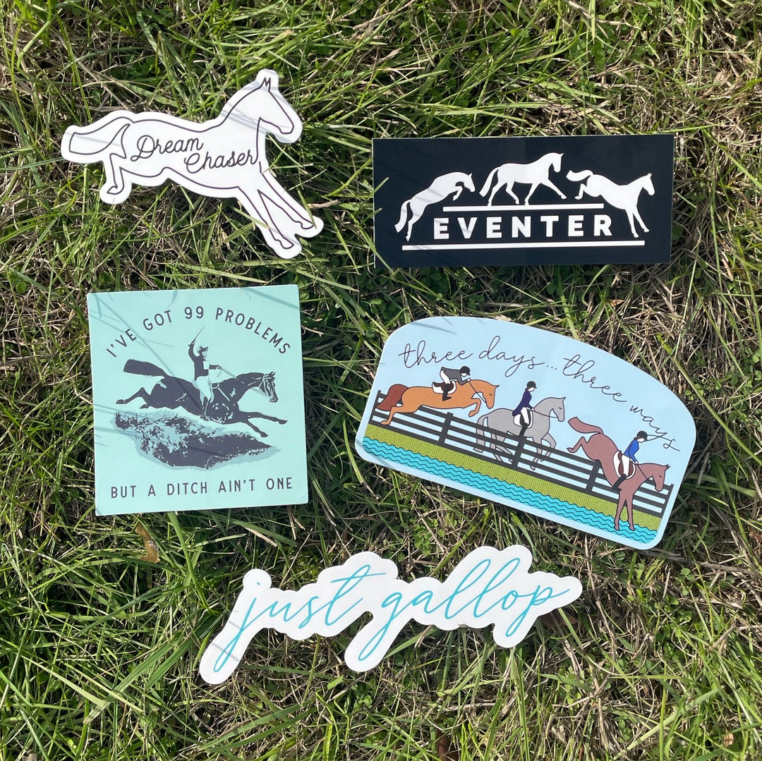 Eventing Sticker Pack Eventer Stickers XC Sticker 3 Day Eventing Cross ...