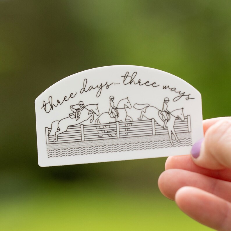 Eventing Sticker Pack Eventer Stickers XC Sticker 3 Day - Etsy