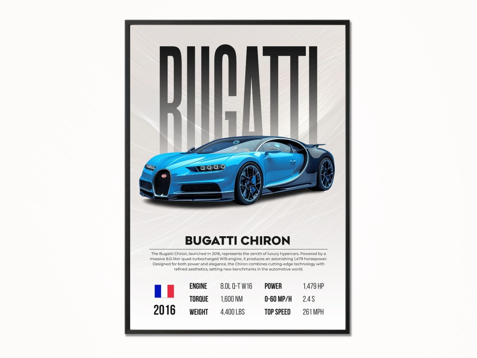 Bugatti Chiron Poster Digital Download Hyper Car Poster Super Car Print ...