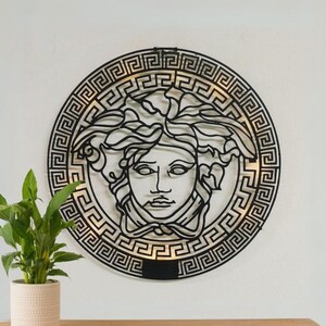 Medusa Modern Wall Decor, Medusa Wall Art, Wood Wall Decor, Large Wall ...