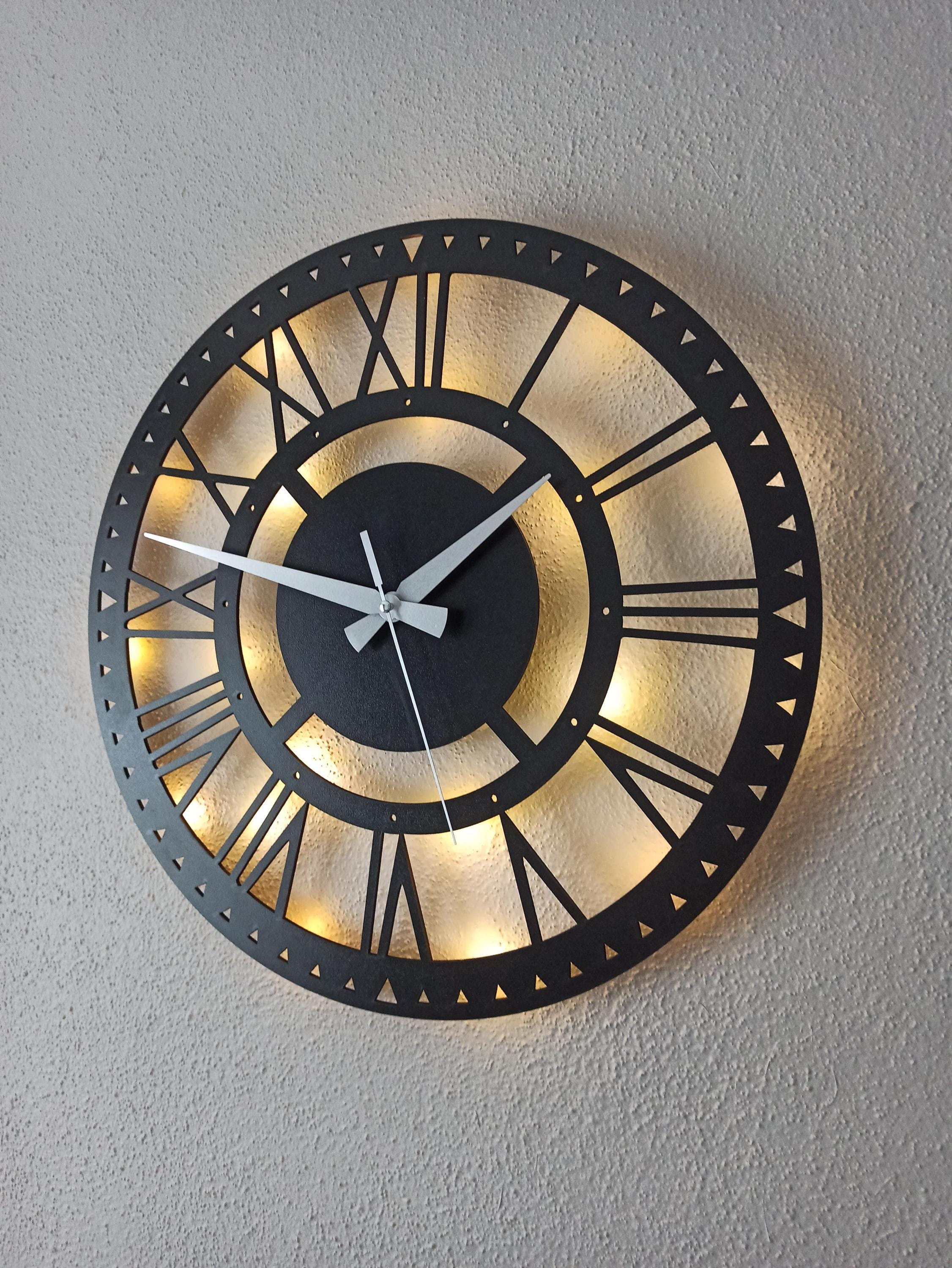 Unique Lighted Wall Clock, Large Wall Clocks, Stylish Wall Clocks ...