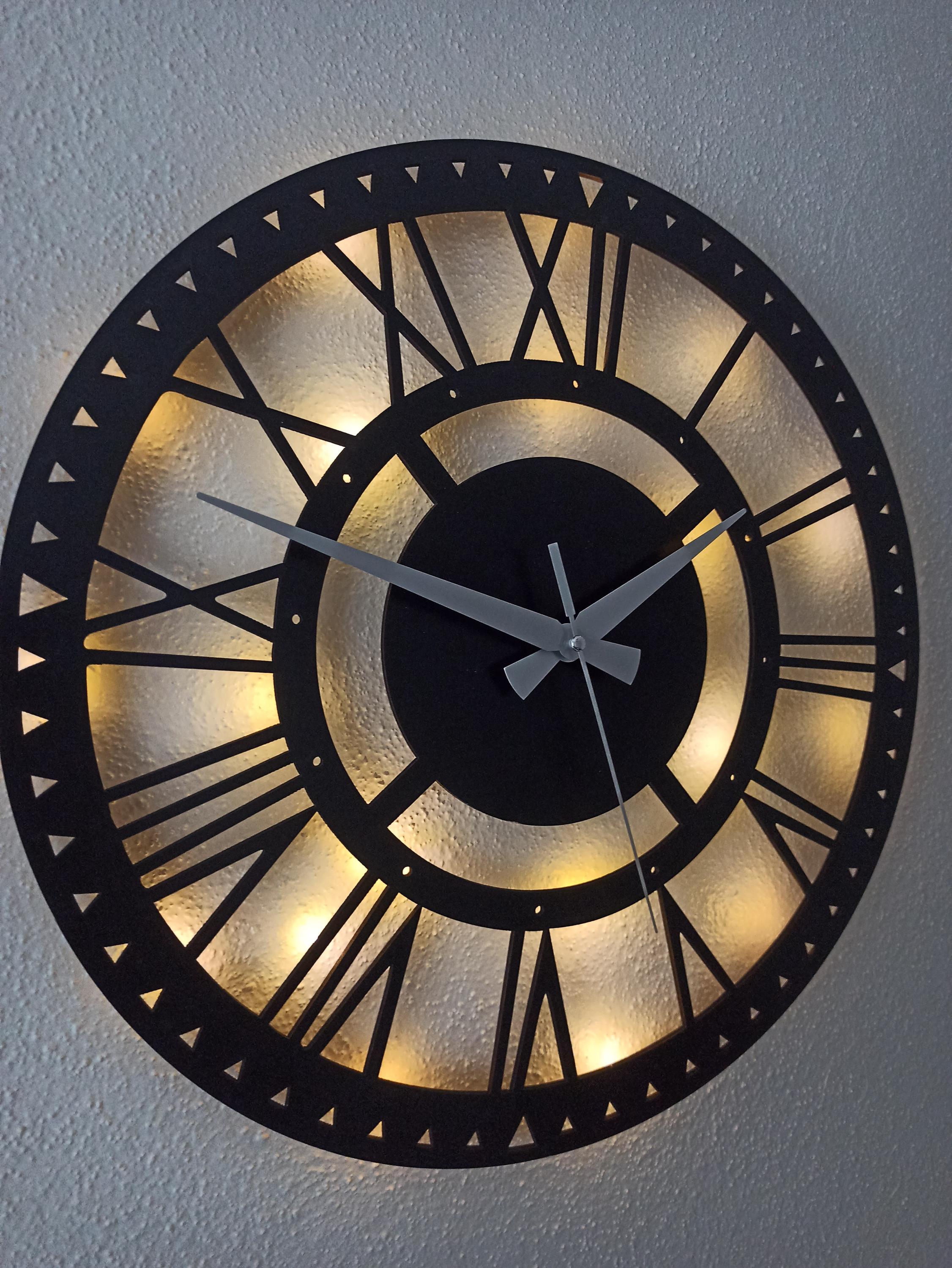 Unique Lighted Wall Clock, Large Wall Clocks, Stylish Wall Clocks ...