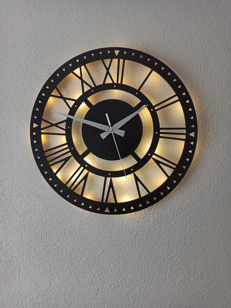 Unique Lighted Wall Clock, Large Wall Clocks, Stylish Wall Clocks ...