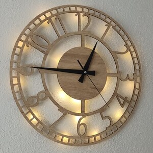 Square Patterned Stylish Wall Clock, Modern Wall Clock, Large Wall ...