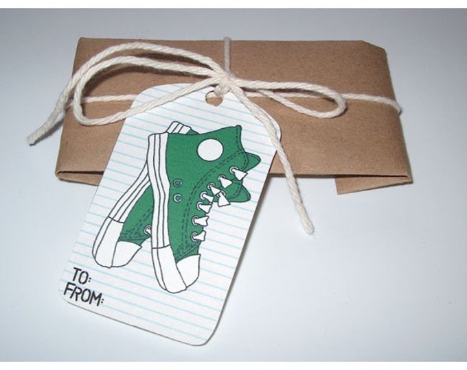 DIY Printable Gift Tags - Converse Sneakers - Etsy