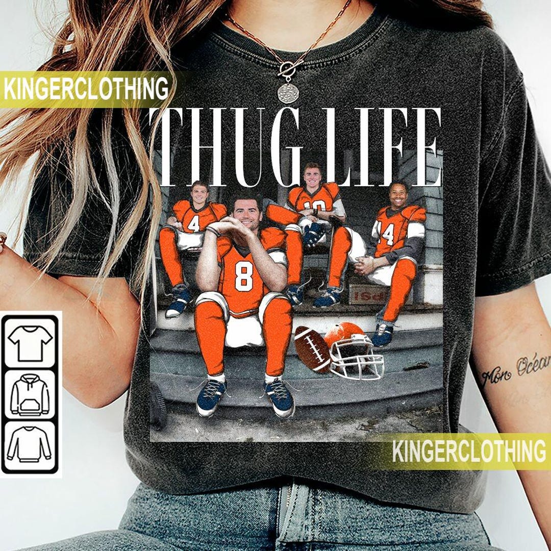 Thug Life Denver Football Shirt, Zach Wilson, Bo Nix, Courtland Sutton ...