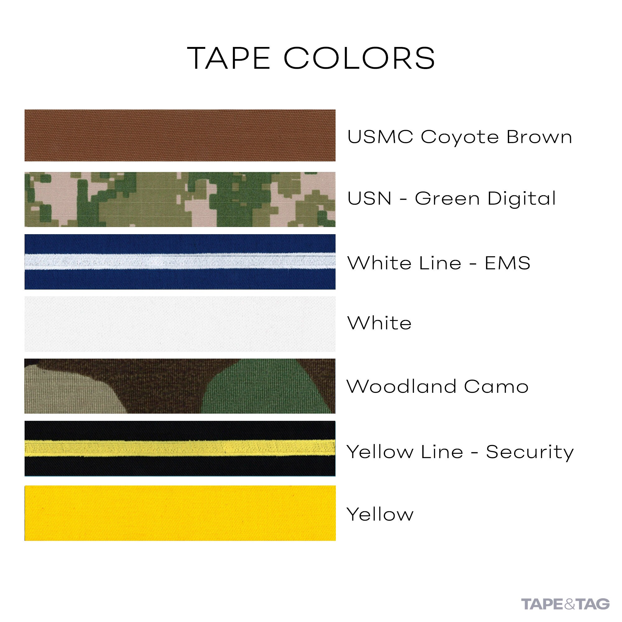 US MADE Personalized Name Tapes/patches in 50 Colors/patterns Hook ...