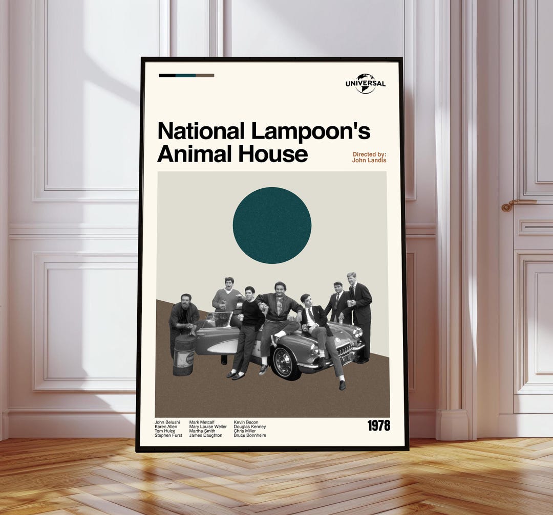 National Lampoon's Animal House Poster, Midcentury Modern Art, Vintage ...