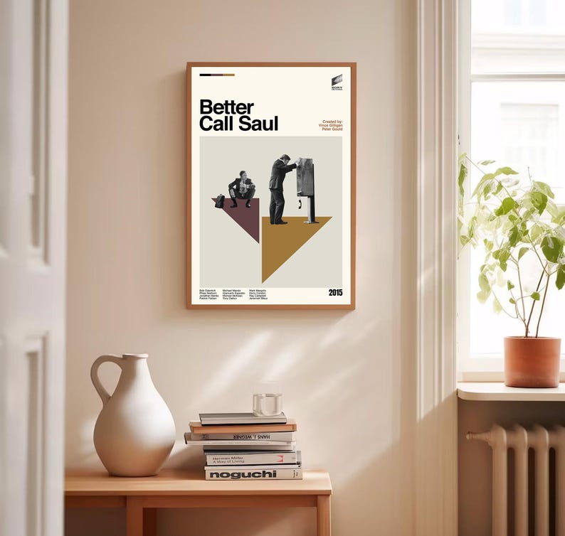 Better Call Saul Poster, Tv Series Poster, Midcentury Modern Art ...