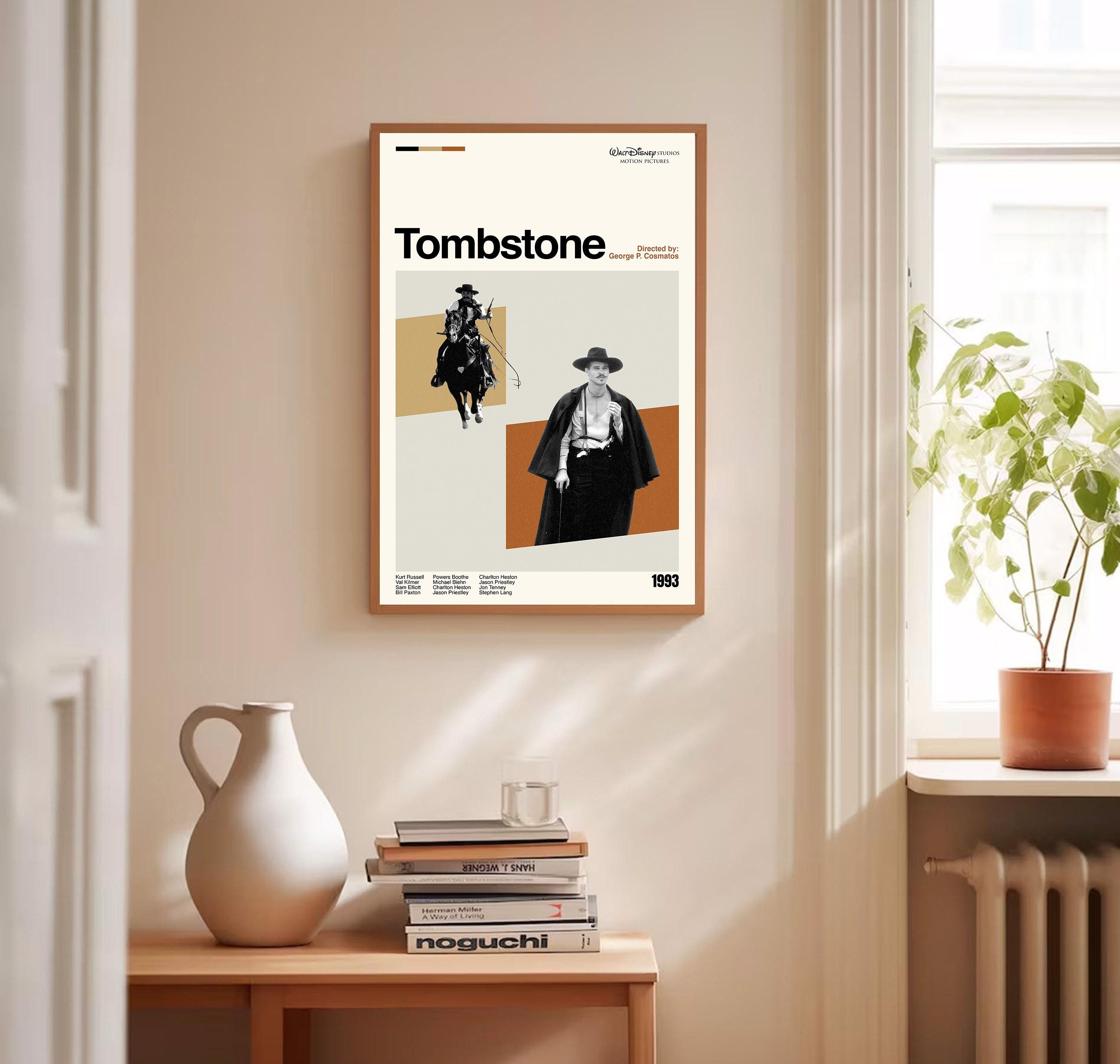 Tombstone Poster, Tombstone Movie Poster, Midcentury Modern Art ...