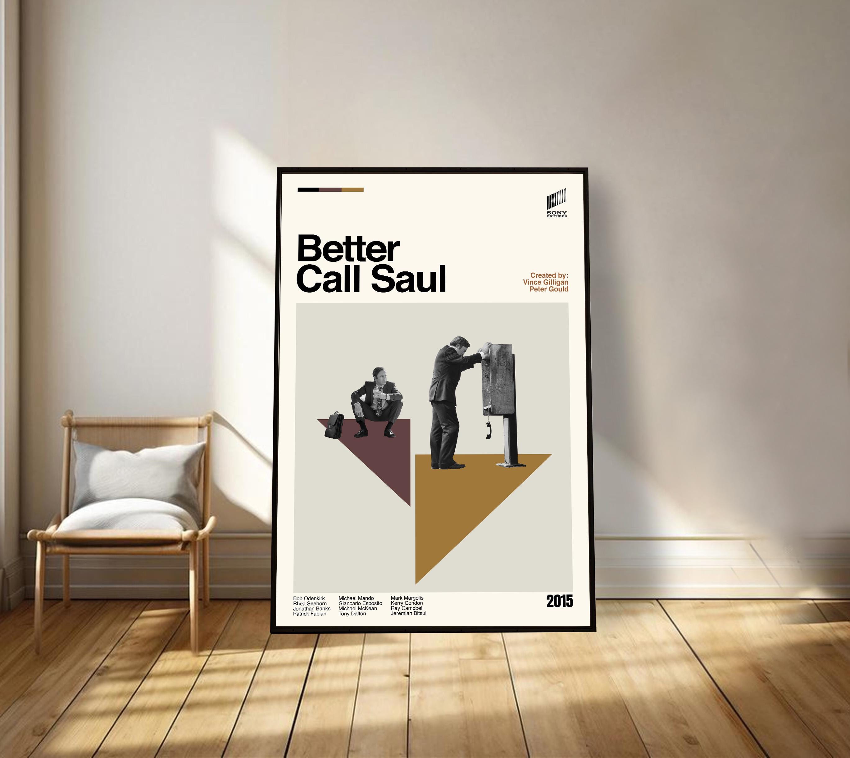 Better Call Saul Poster, Tv Series Poster, Midcentury Modern Art ...