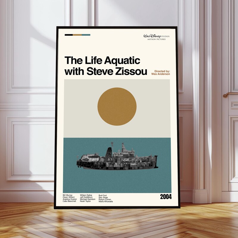 Life Aquatic Poster - Etsy