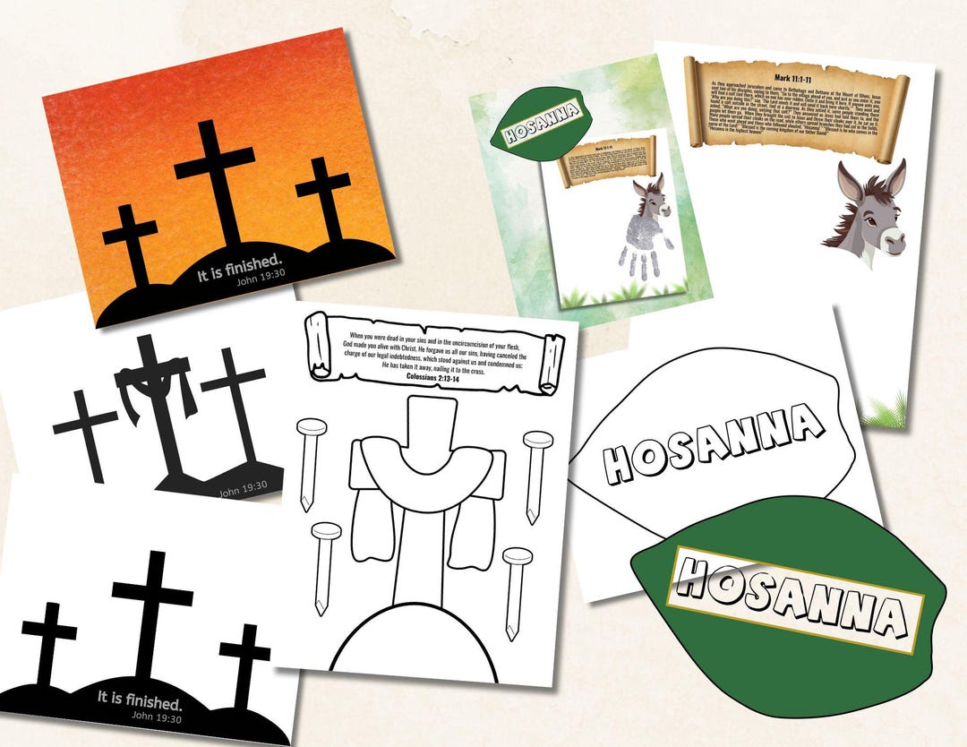 Holy Week Activity Bundle for Children's Ministry - Etsy