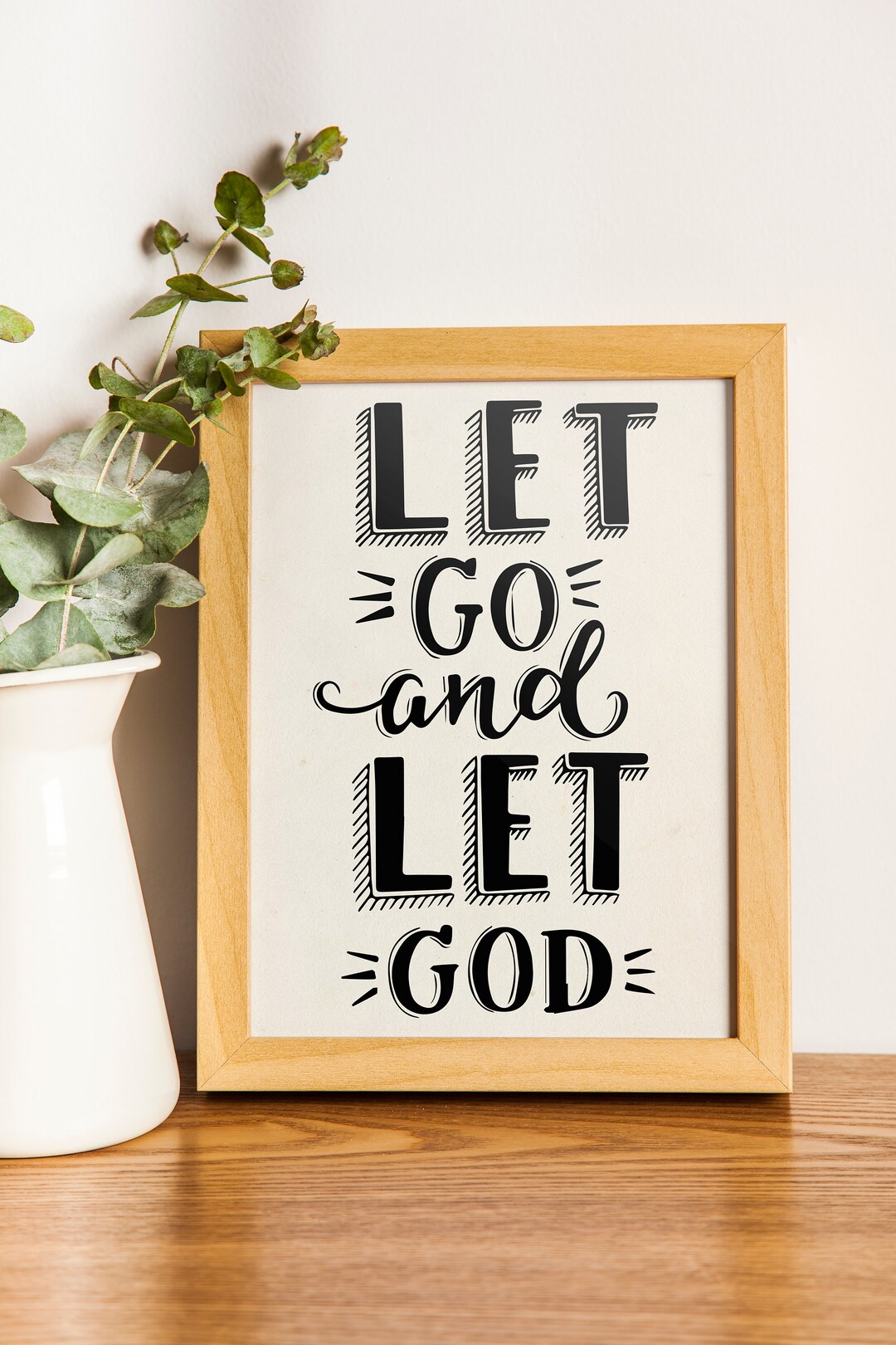 Let Go and Let God Digital Download PNG or AI Files Christian Tshirt ...