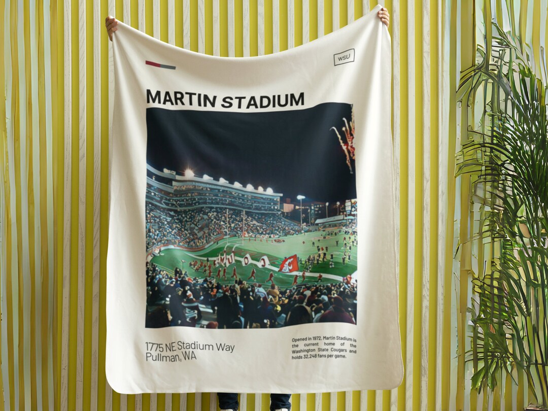 WAZU Pride Plush Blanket Washington State University College Proud Gift ...