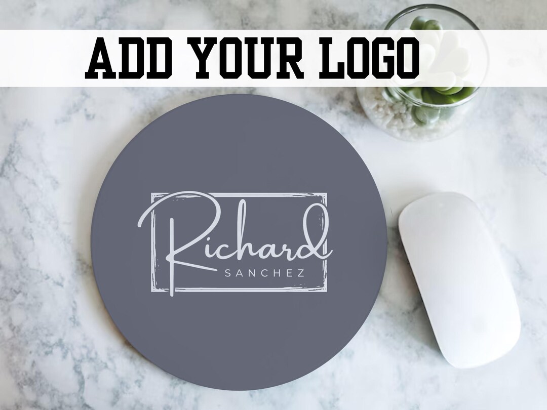 Luxury Vegan Leather Mouse Mat Custom Logo Business Desk Pad Gift ...