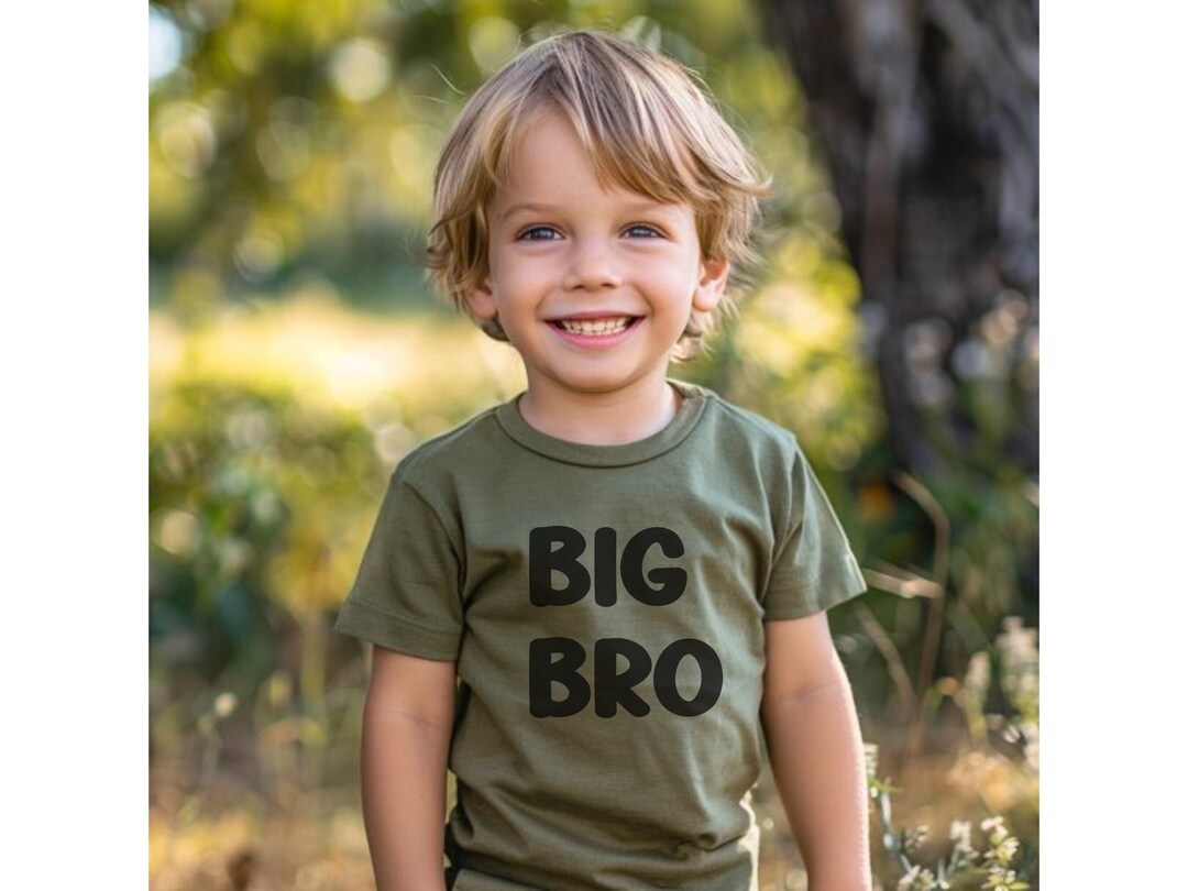 Big Bro Kid Shirt New Baby Announcement Trendy Top Cute Big Brother ...