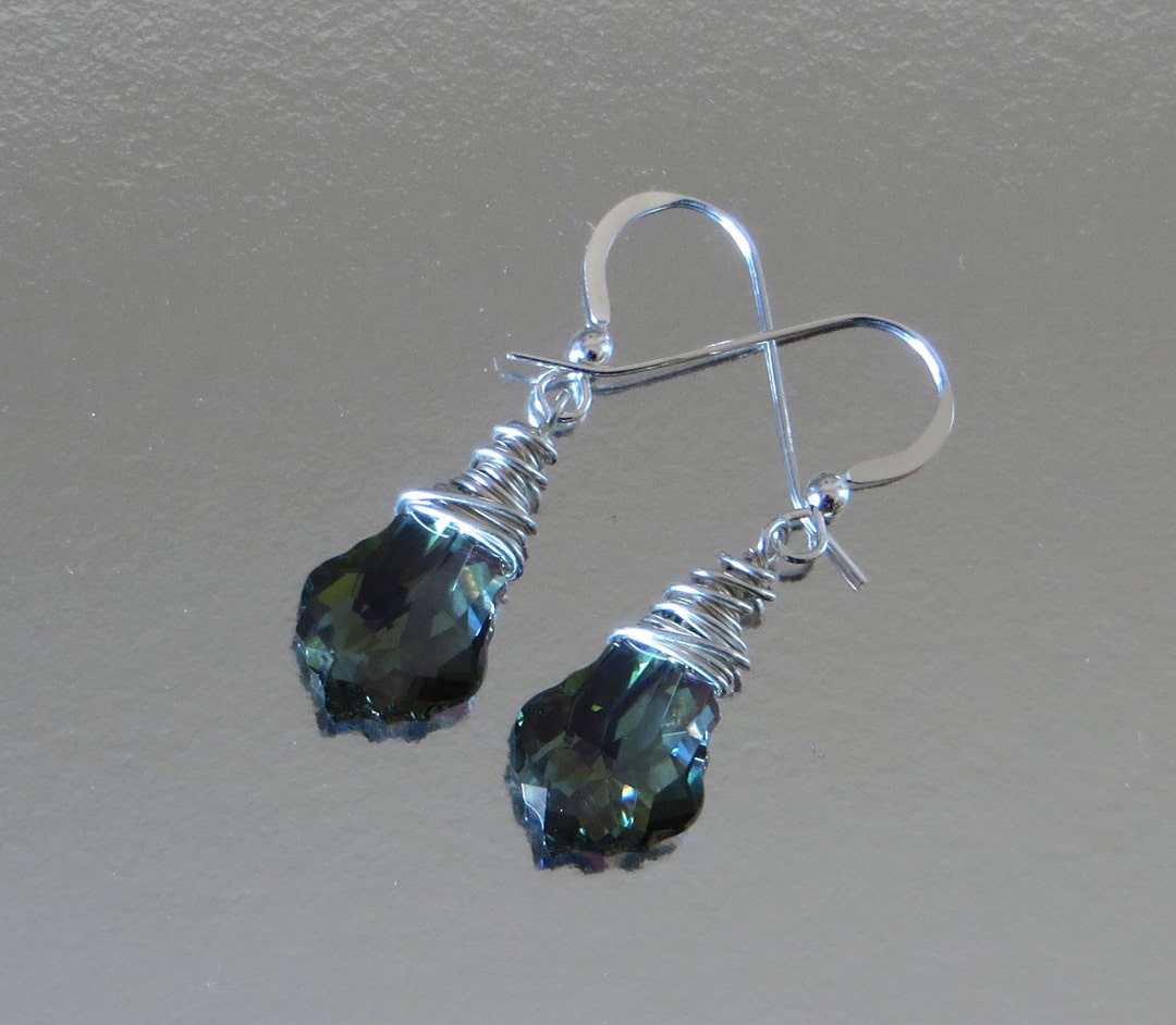 As Seen on Law and Order SVU. Sterling Silver Wire Wrapped Earrings ...