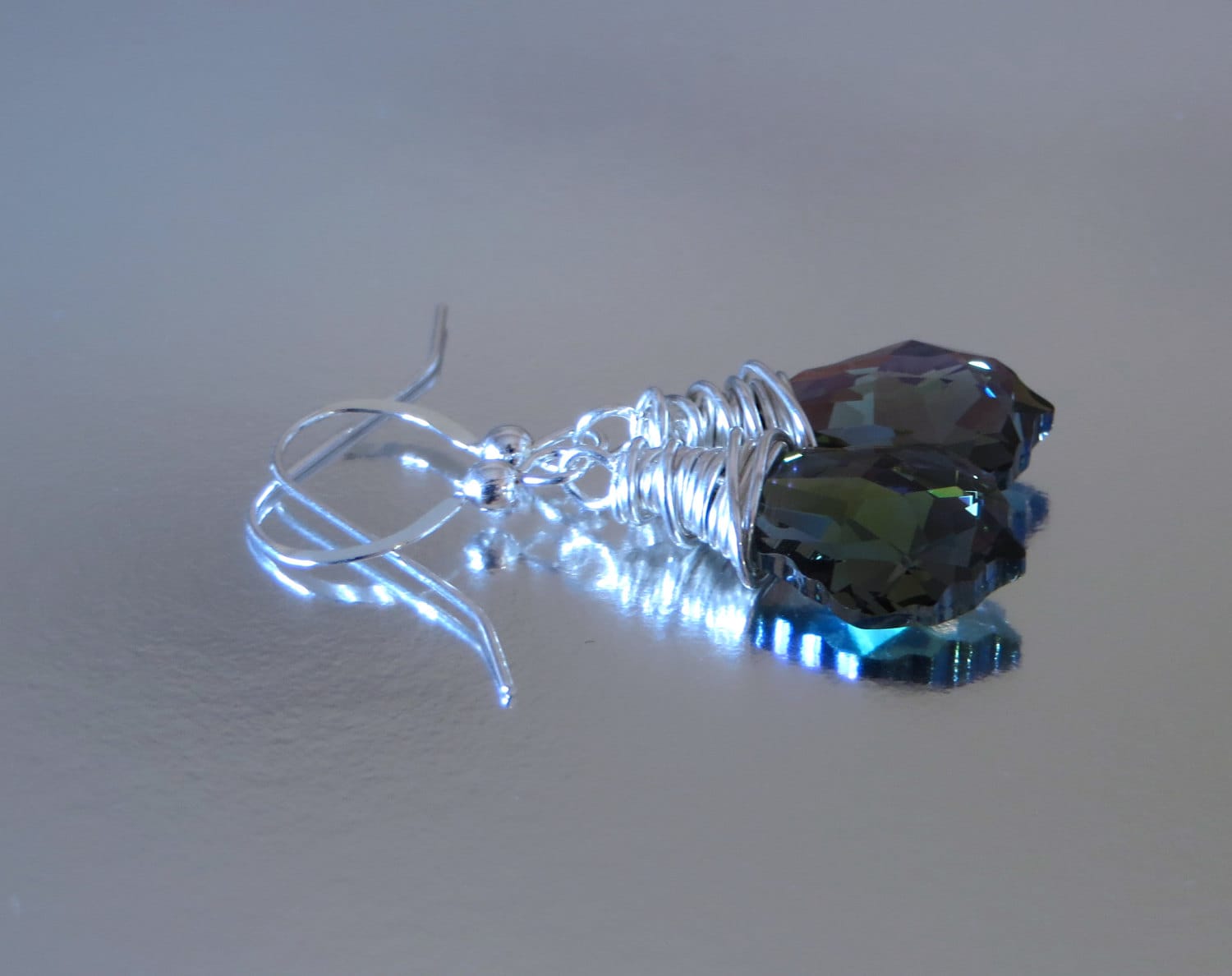 As Seen on Law and Order SVU. Sterling Silver Wire Wrapped Earrings ...