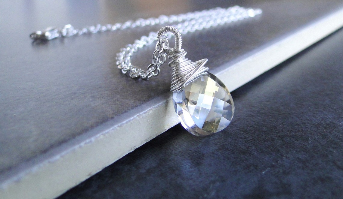 Sparkling Multi Faceted Swarovski Crystal Briolette Wire - Etsy