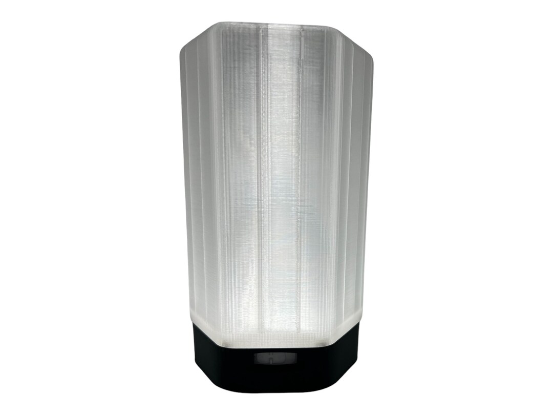 Small 3D Printed Bedside or Desk Lamp, Cordless Rechargeable USB Mini ...