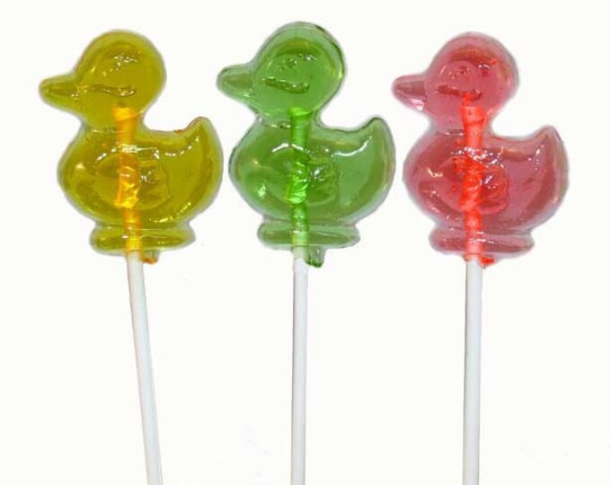 10 Duck Crystal Hard Candy Lollipops - Etsy