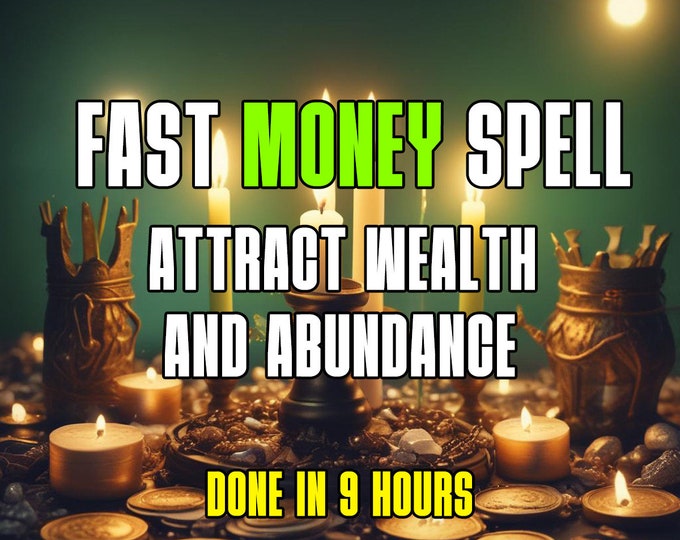 Fast Money Wealth Spell: Abundance Magic, Same Day Casting - Etsy Canada