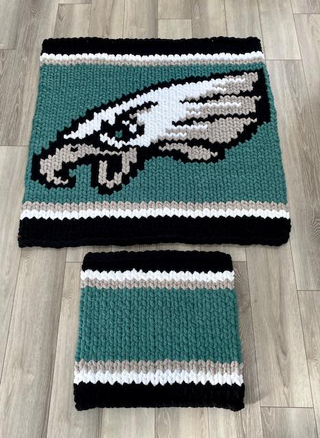 Pattern for Chunky Knit Blankets/finger Knitting Eagle - Etsy