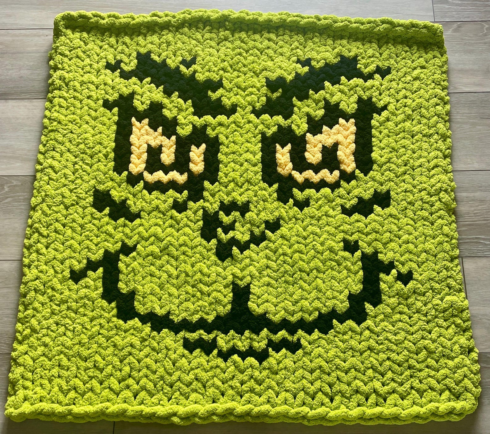 Pattern for Chunky Knit Blanket/ Grinch - Etsy