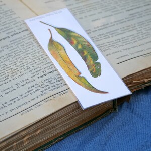 Eucalyptus Leaf Bookmark - Canvas Bookmark 2x6in (5x15cm) - Gumtree ...