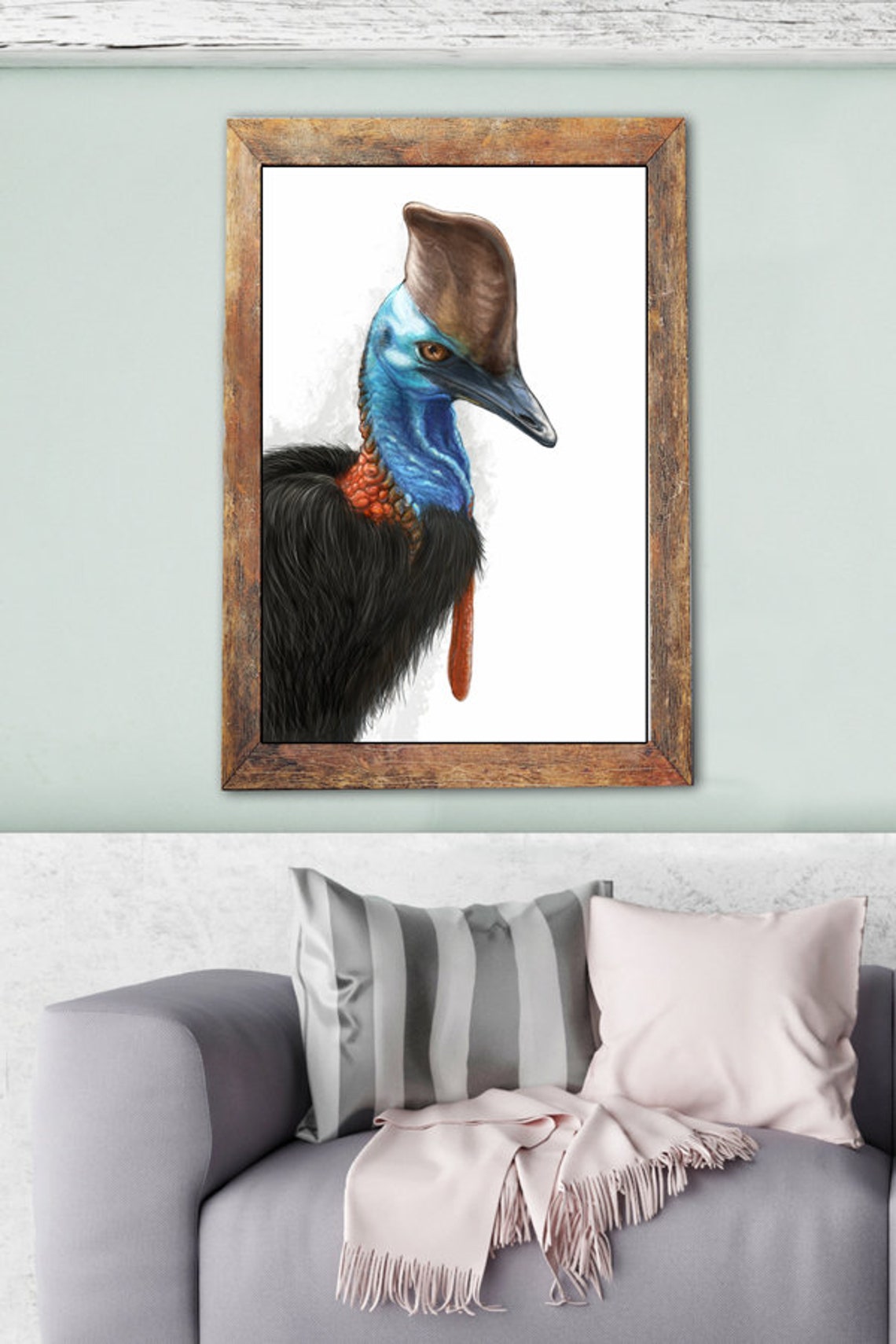 Cassowary Art Print Australian Bird Print Cassowary Wall - Etsy Australia