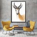 Springbok Antelope Print - African Animal Art, African Antelope Head ...