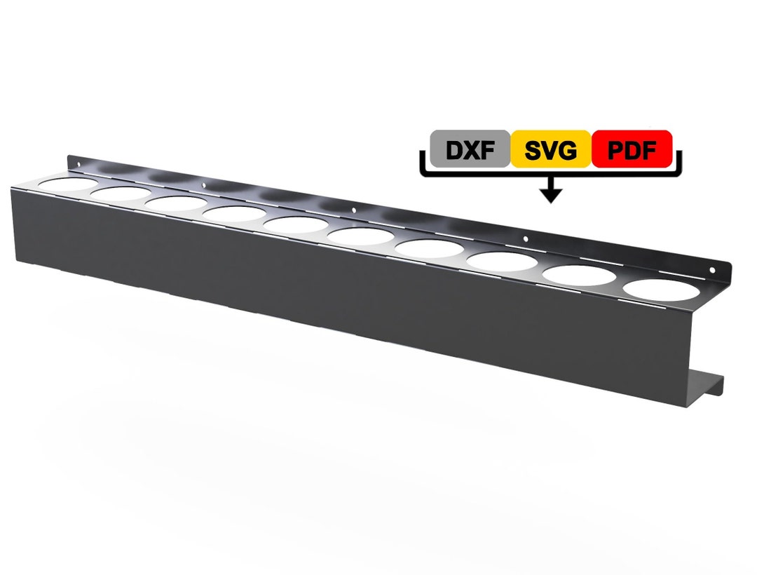 10 Spray Can Holder Cut Files Wall Mount Spray Hanger DXF SVG Plasma ...