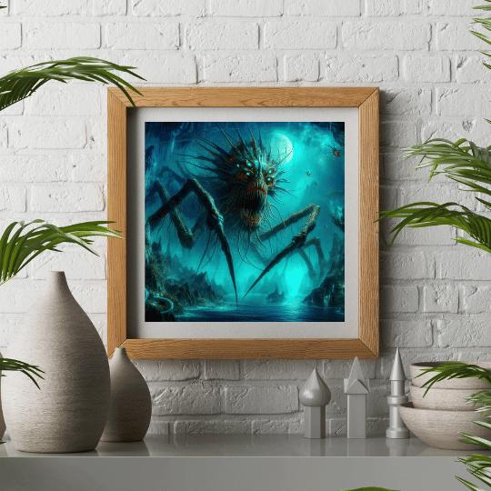 Digital Download: Terrifying Monster Poster - Etsy