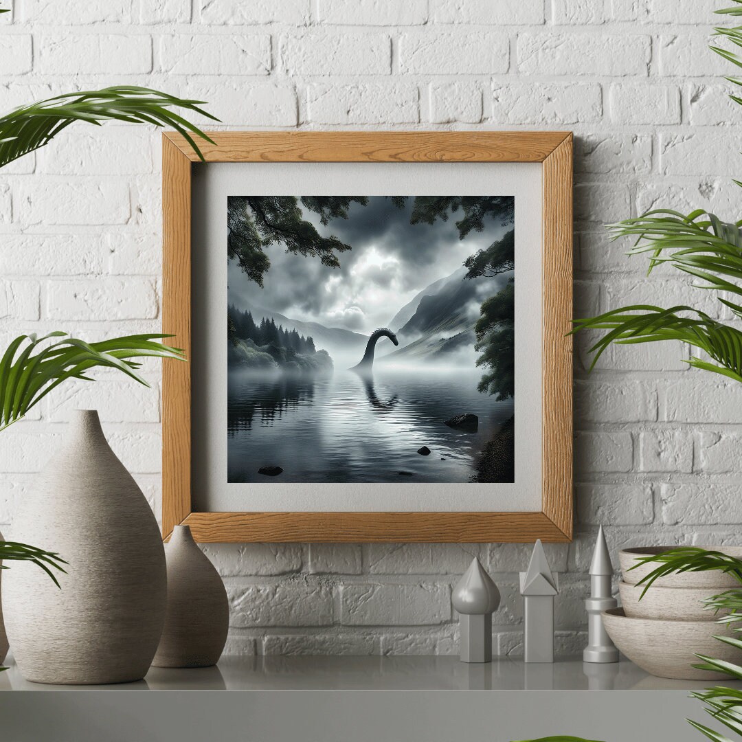 Unveiling Nessie: Loch Ness Monster Poster - Digital Download for Printing - Etsy